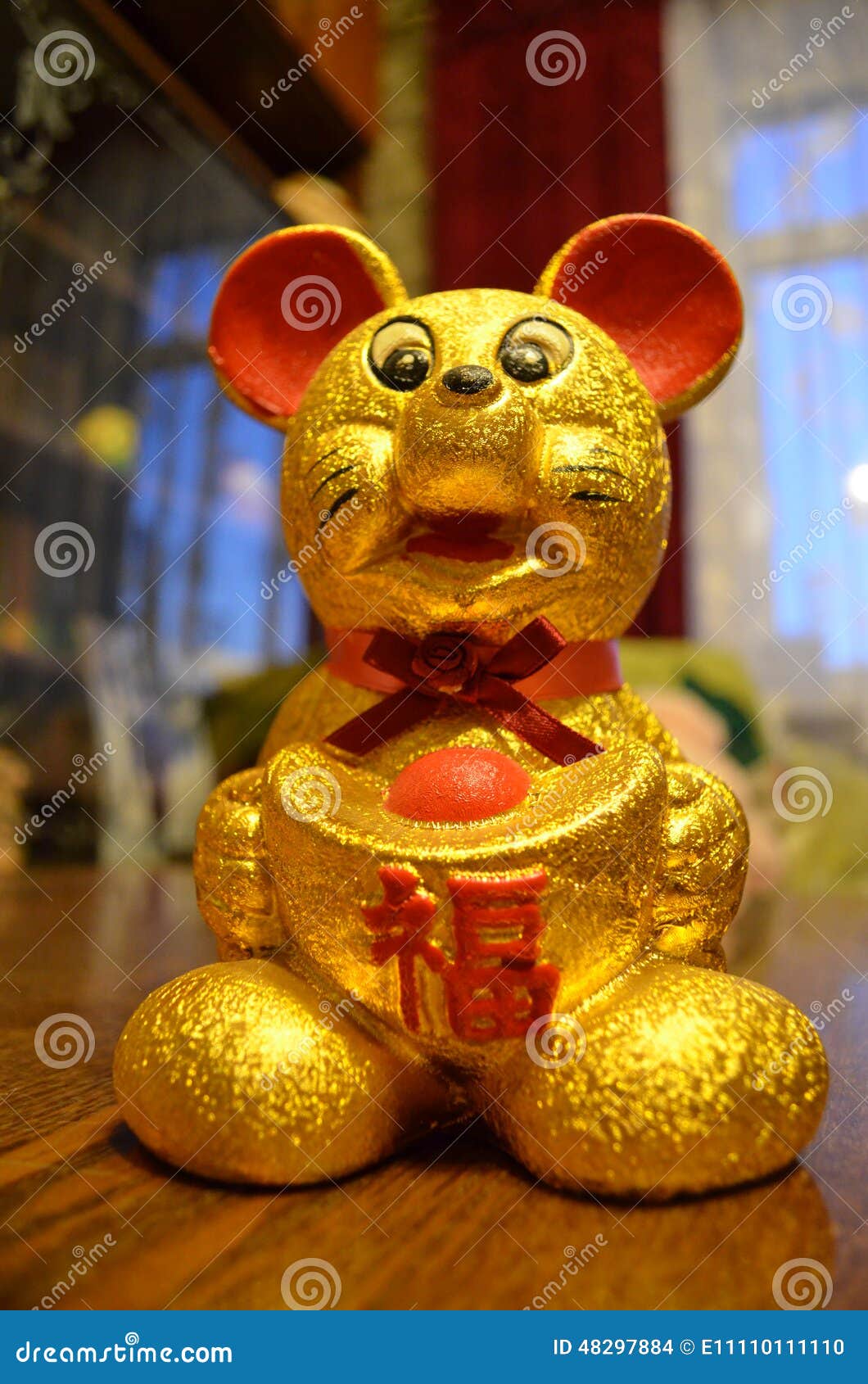 Golden mouse statue stock photo. Image of mouse, hieroglyph - 48297884