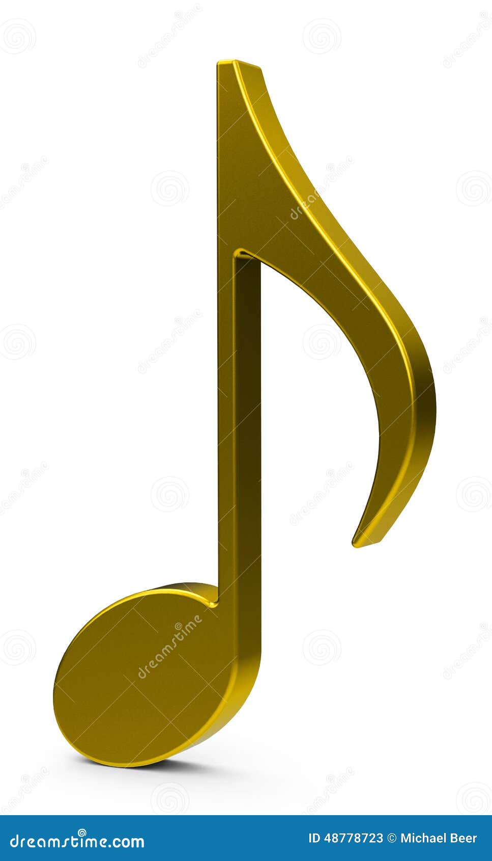 The golden music note stock illustration. Illustration of clef - 48778723