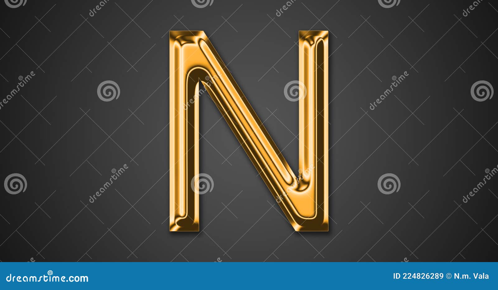 Golden N font stock illustration. Illustration of yellow - 224826289