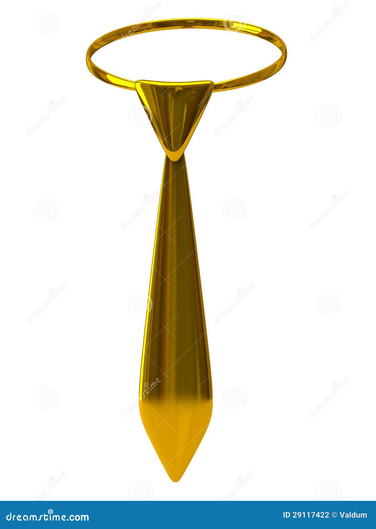 Golden neck tie stock illustration. Illustration of fashion - 29117422