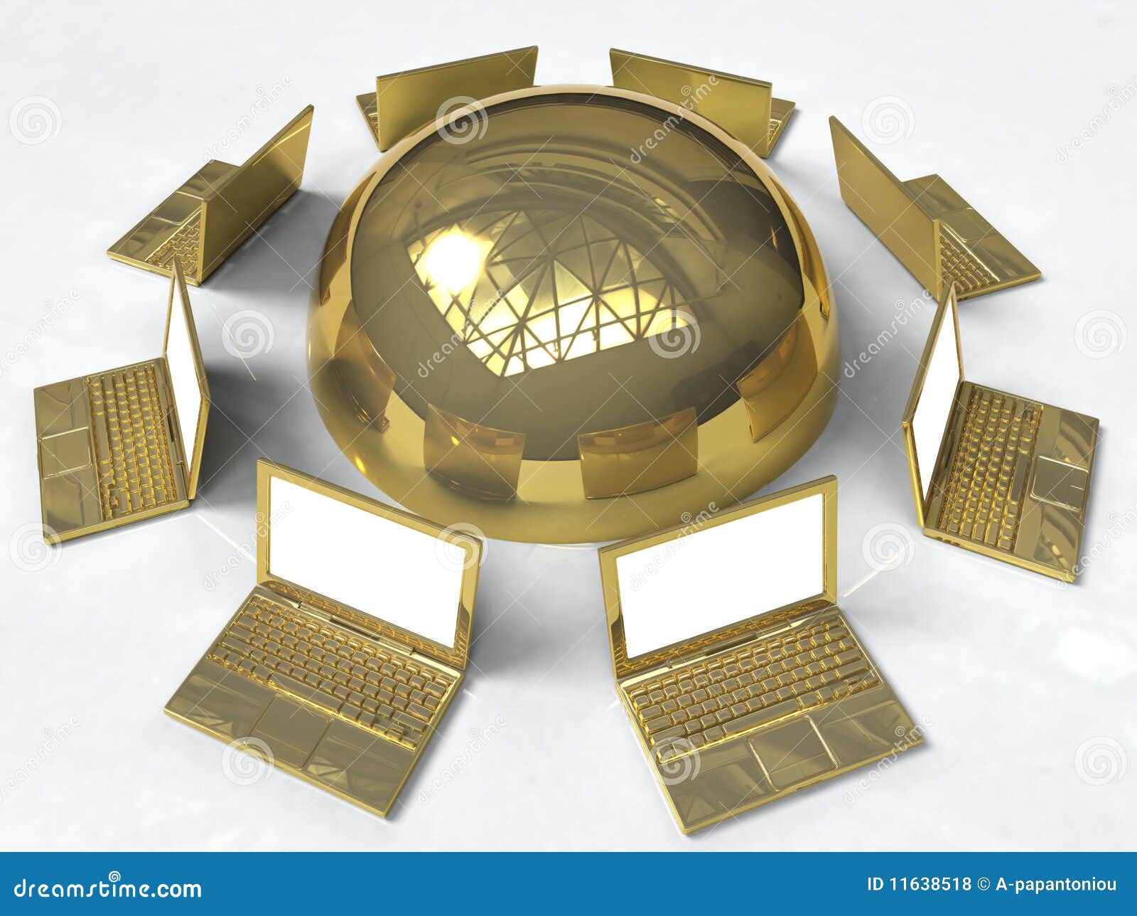 Golden Network stock illustration. Illustration of blank - 11638518