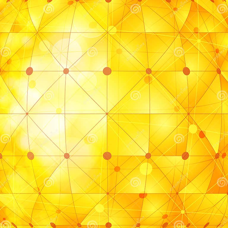 Golden network background stock vector. Illustration of yellow - 43017124