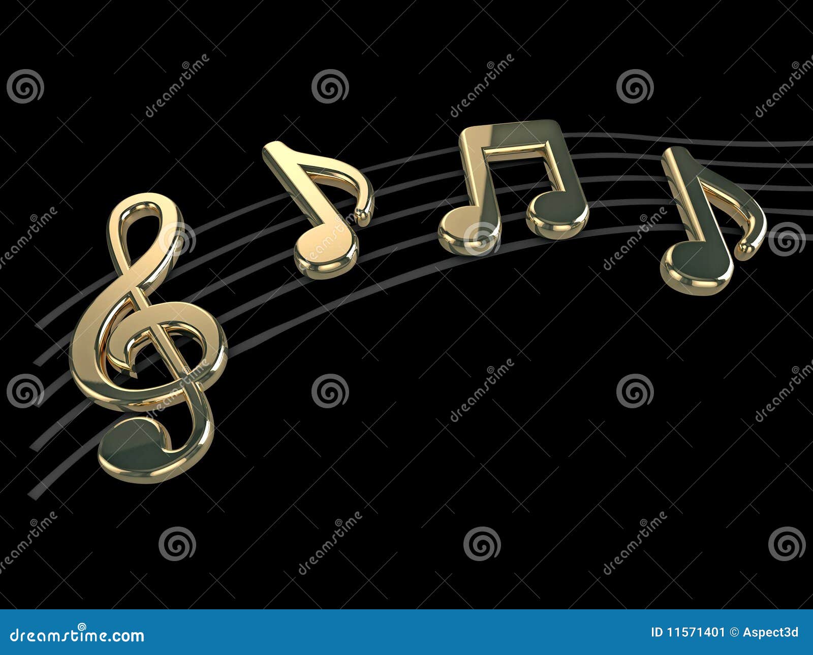 Golden notes stock illustration. Illustration of decorative - 11571401