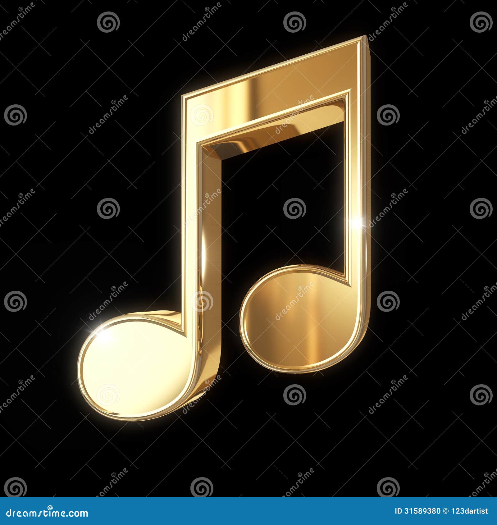 Golden notes stock illustration. Illustration of melody - 31589380