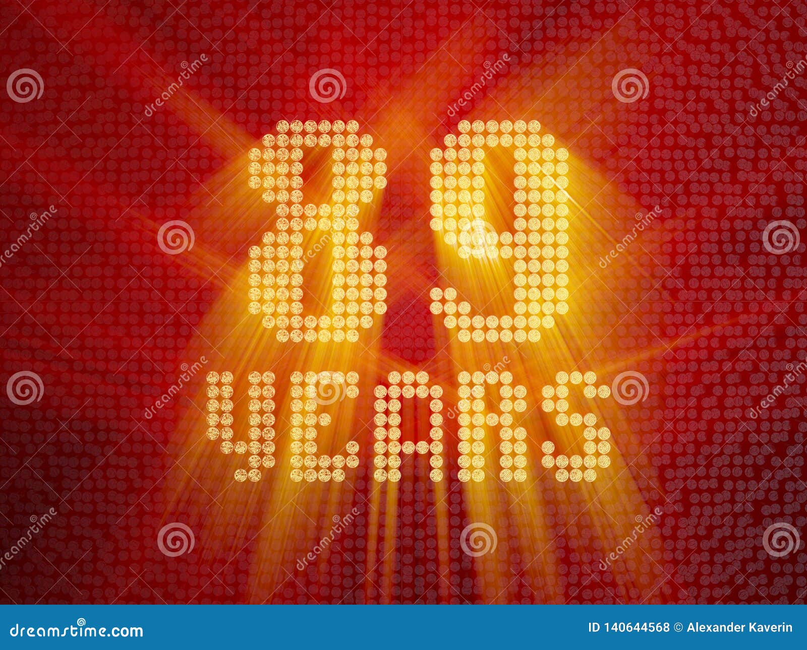 Golden Number Eighty-nine Years. 3D Render Stock Illustration ...