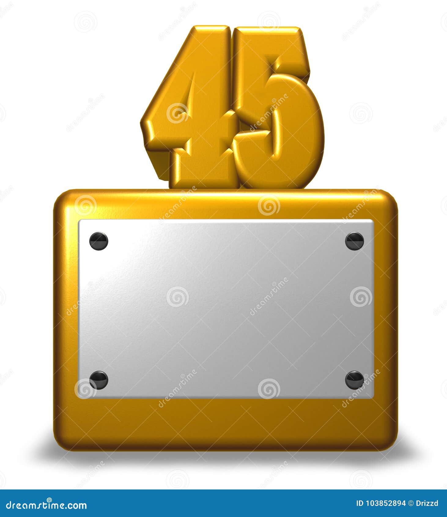 Number 48 Forty Eight Red Sign 3D Rendering Isolated On White ...