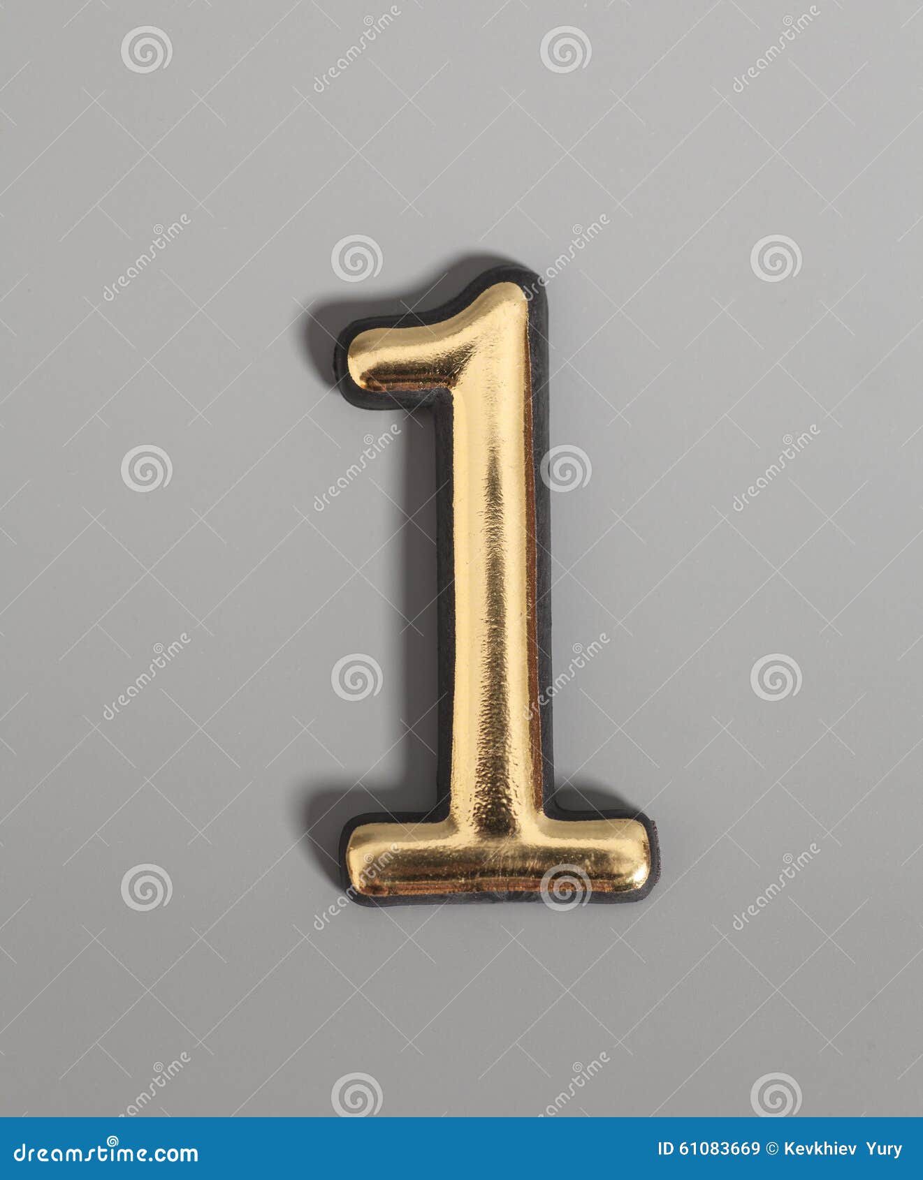 Golden number 1 stock image. Image of fancy, letter, font - 61083669
