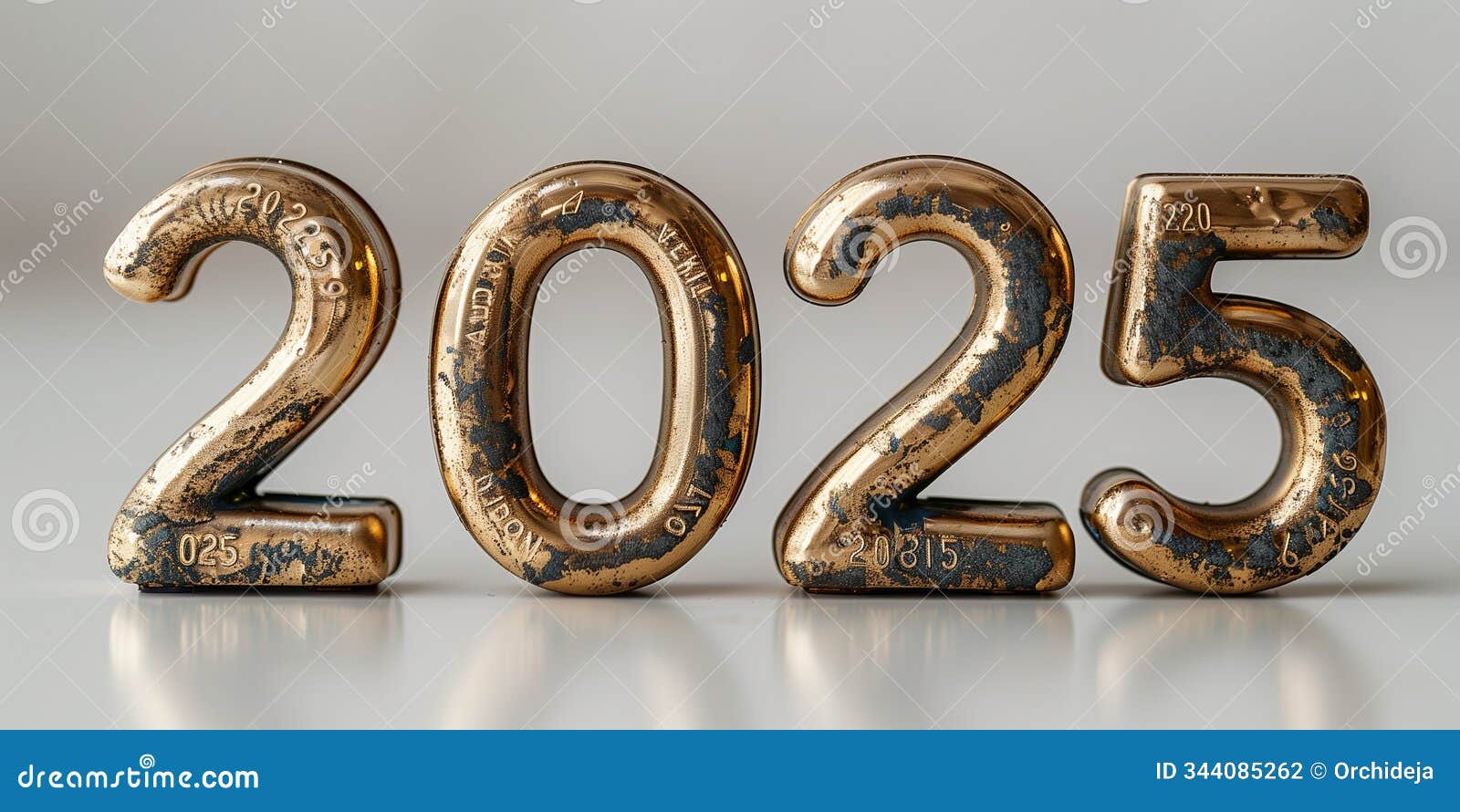 A Golden Number 2020 on a Plain White Background Stock Photo - Image of ...