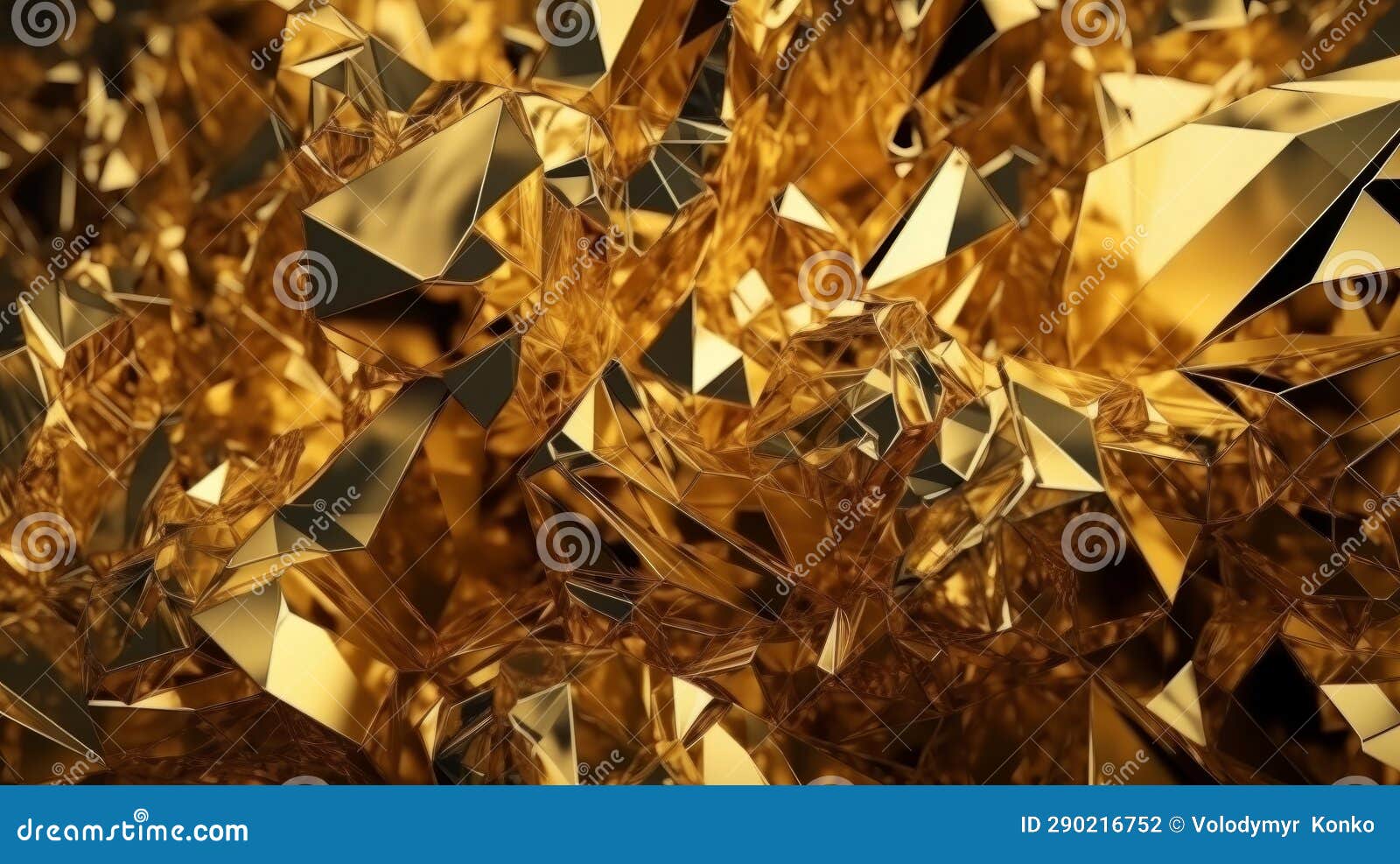 Golden Objects Floating in Mid-air Against a Dark Background ...