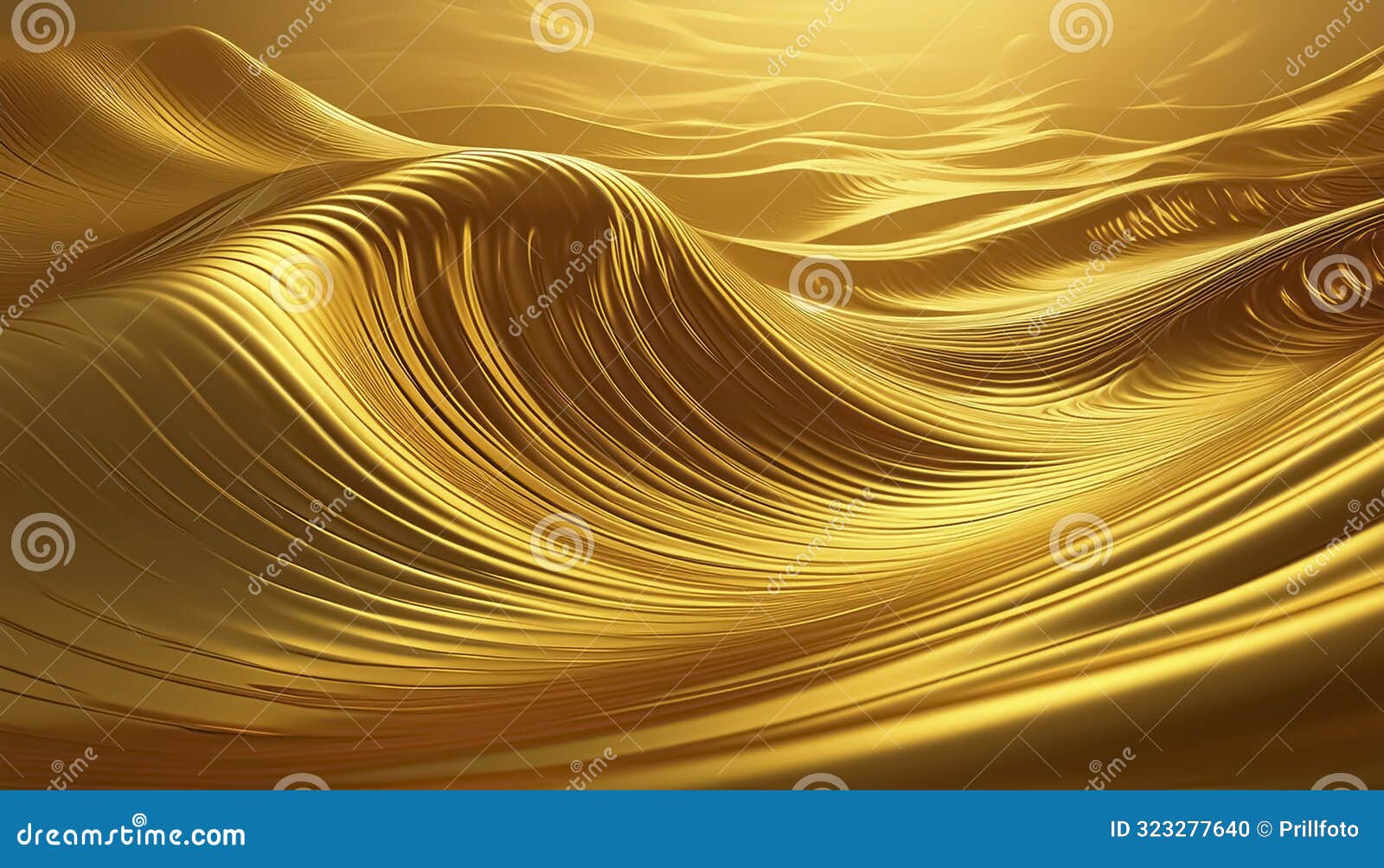 Golden ocean wave stock illustration. Illustration of ocean - 323277640