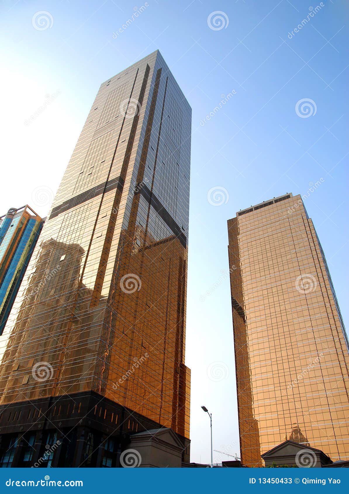 Golden office building stock image. Image of colour, golden - 13450433