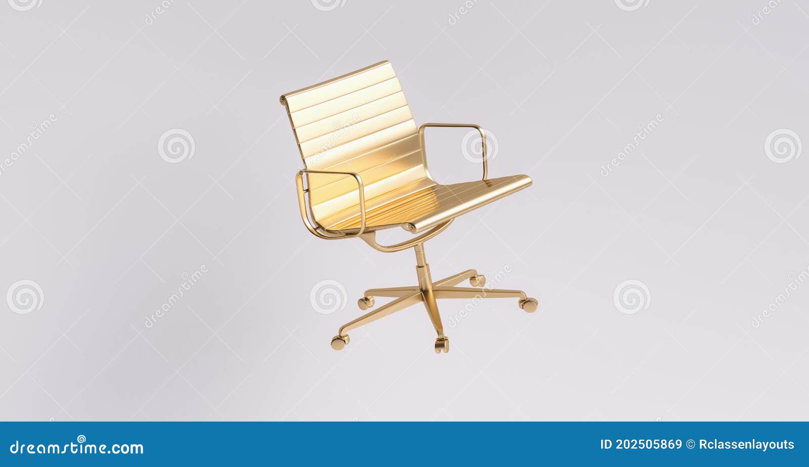 Golden Office Chair. Business Concept Image Stock Image - Image of ...