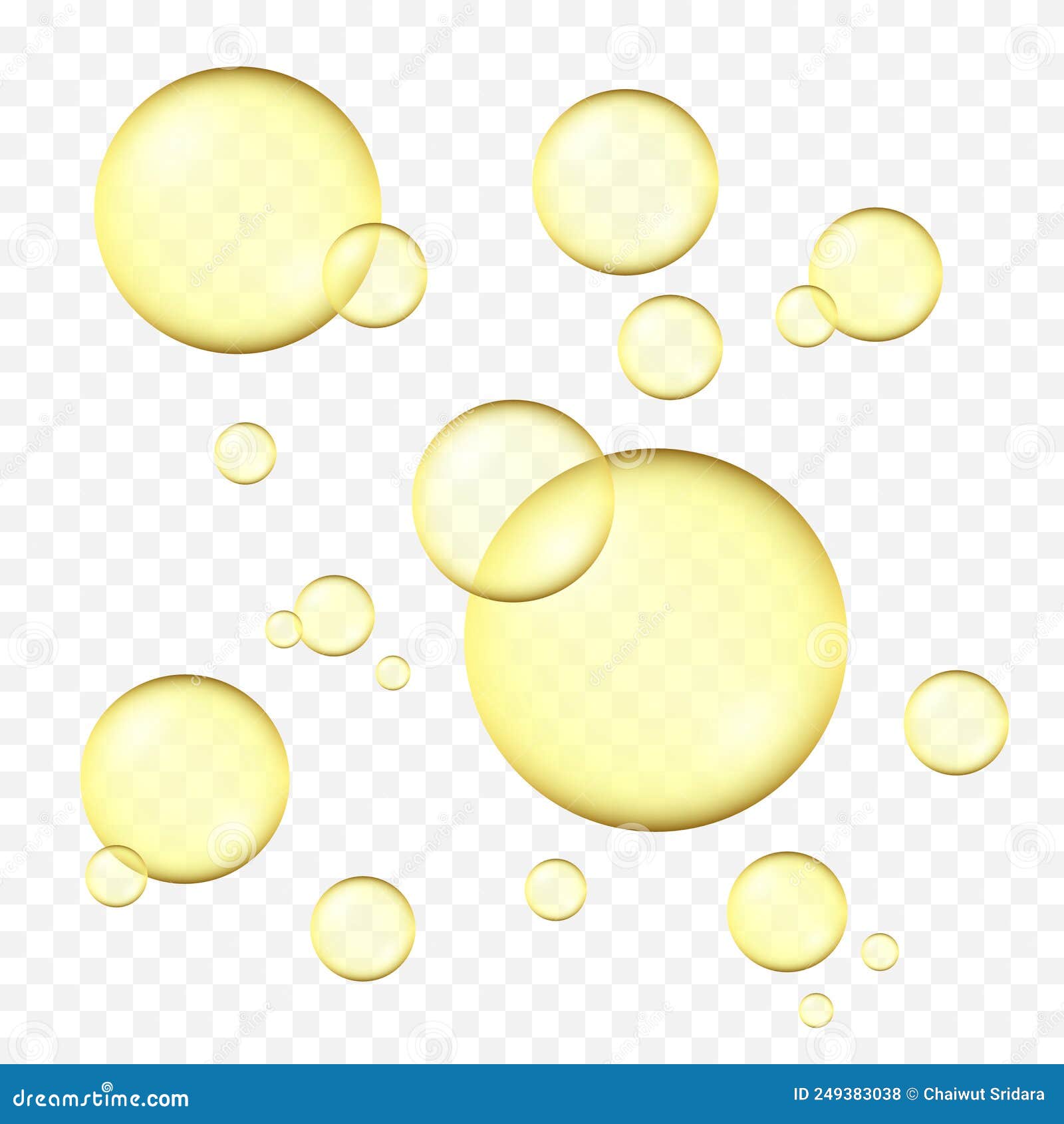 Golden Oil Bubbles Isolated on Transparent Background, Vector Stock ... Golden Oil Bubbles Isolated on Transparent Background, Vector Stock ...