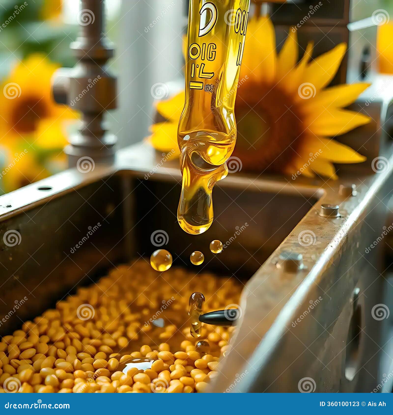 Golden Oil Flows into Soybeans from a Vintage Machine Stock ...