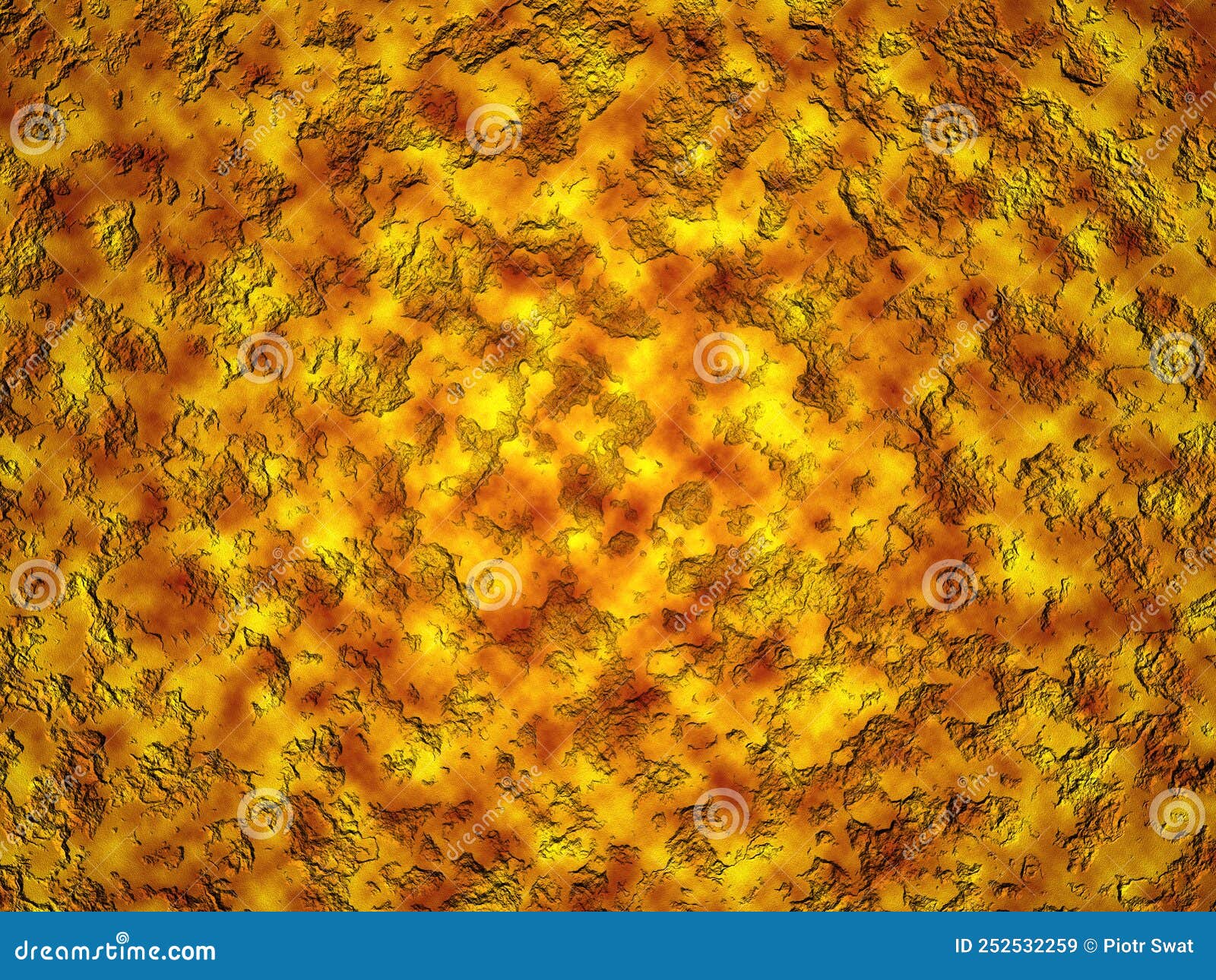 Golden Orange Yellow Rust Surface Texture Royalty-Free Stock ...