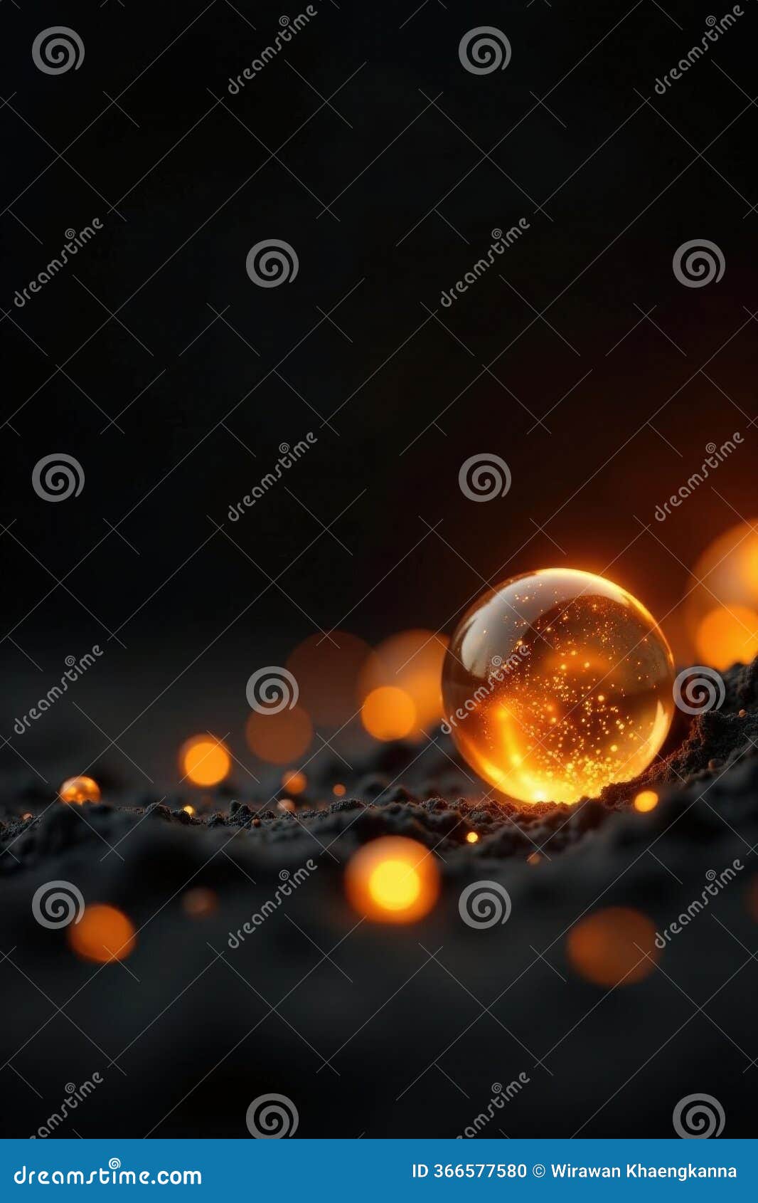 Golden Orbs And Colorful Spots: A Vibrant Sixties-Inspired Close Stock ...