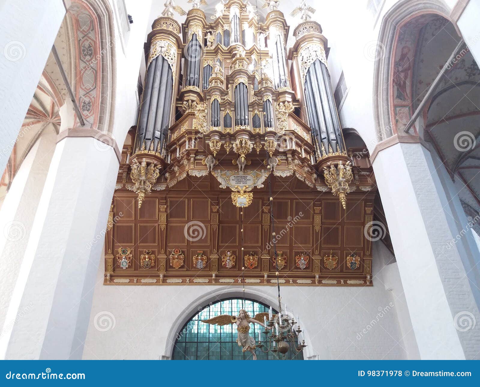 Golden organ stock photo. Image of price, organ, expensive - 98371978