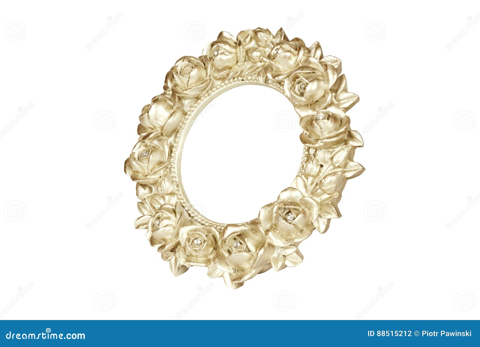 Golden oval picture frame stock photo. Image of baroque - 88515212