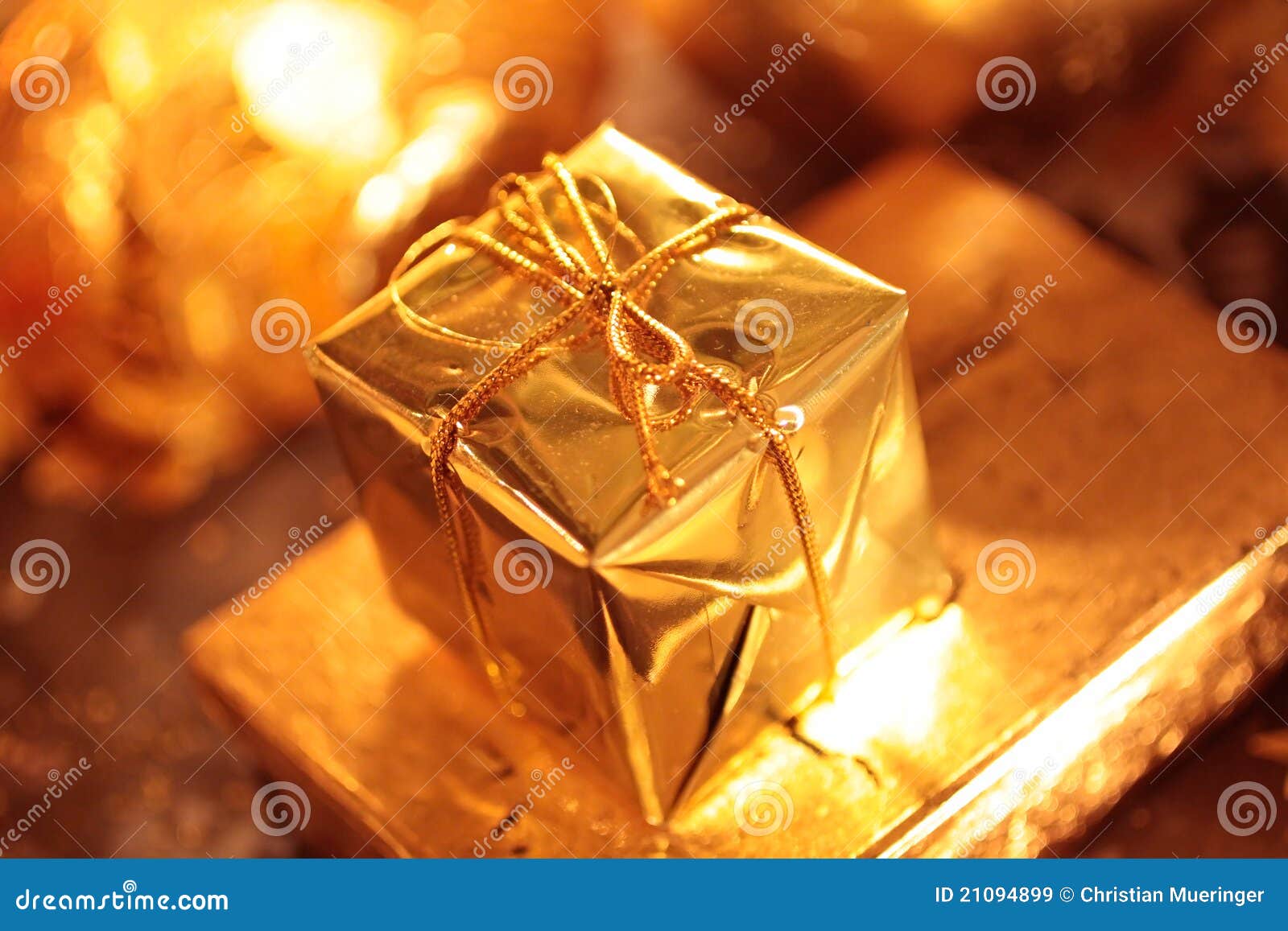 Golden packet stock image. Image of gold, lighting, december - 21094899