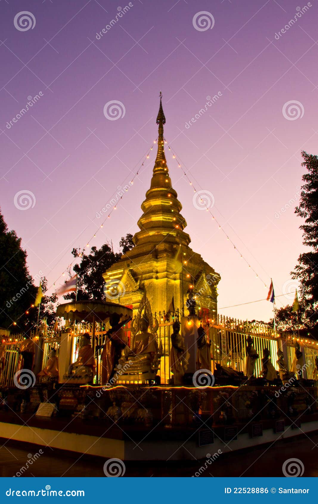 Golden pagoda stock photo. Image of bright, pray, palace - 22528886