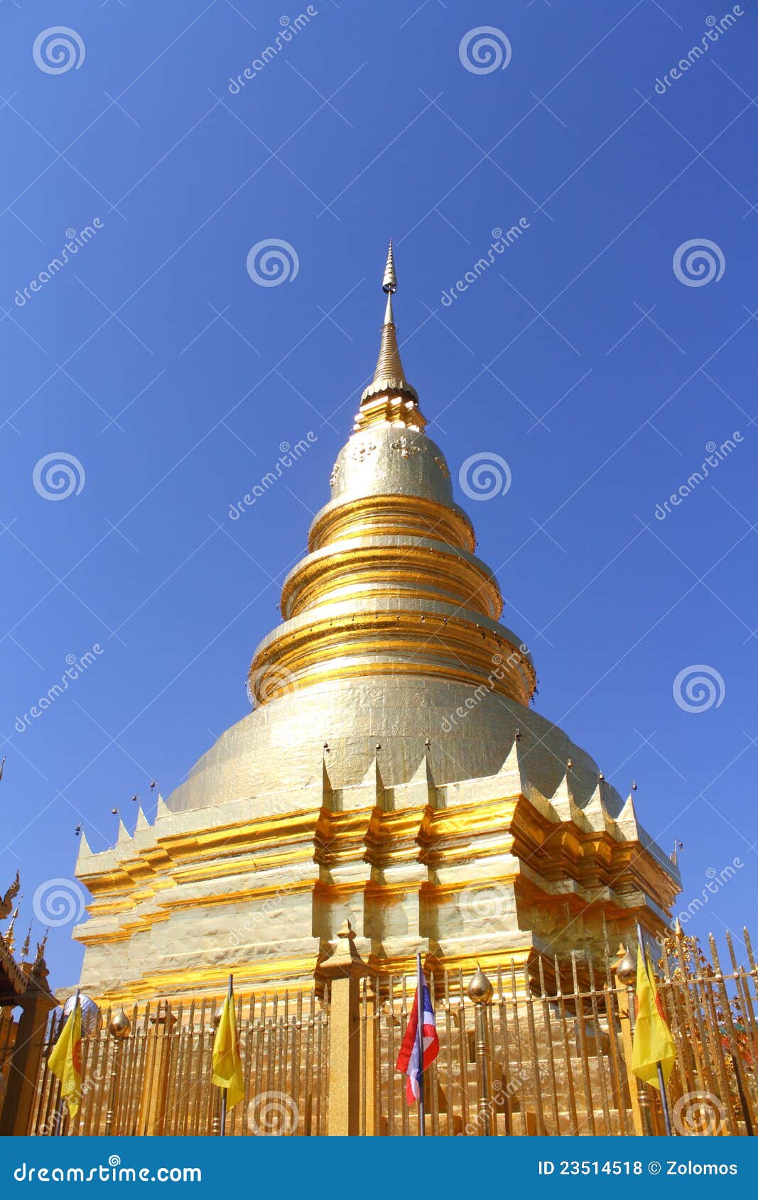 Golden pagoda stock photo. Image of pagoda, culture, paya - 23514518