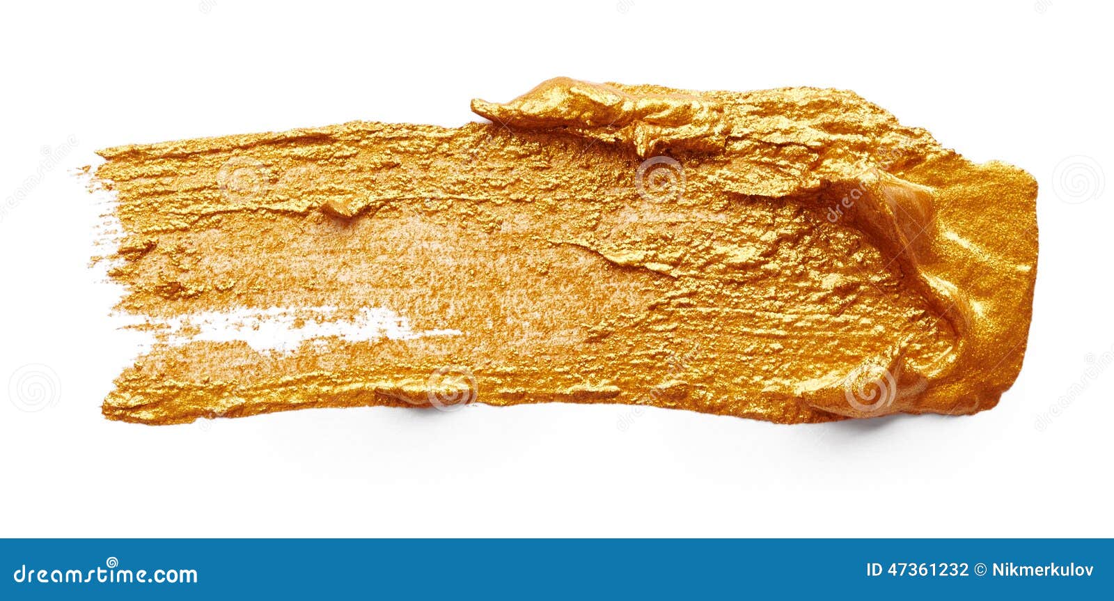 Golden paint stock photo. Image of stain, paper, hand - 47361232