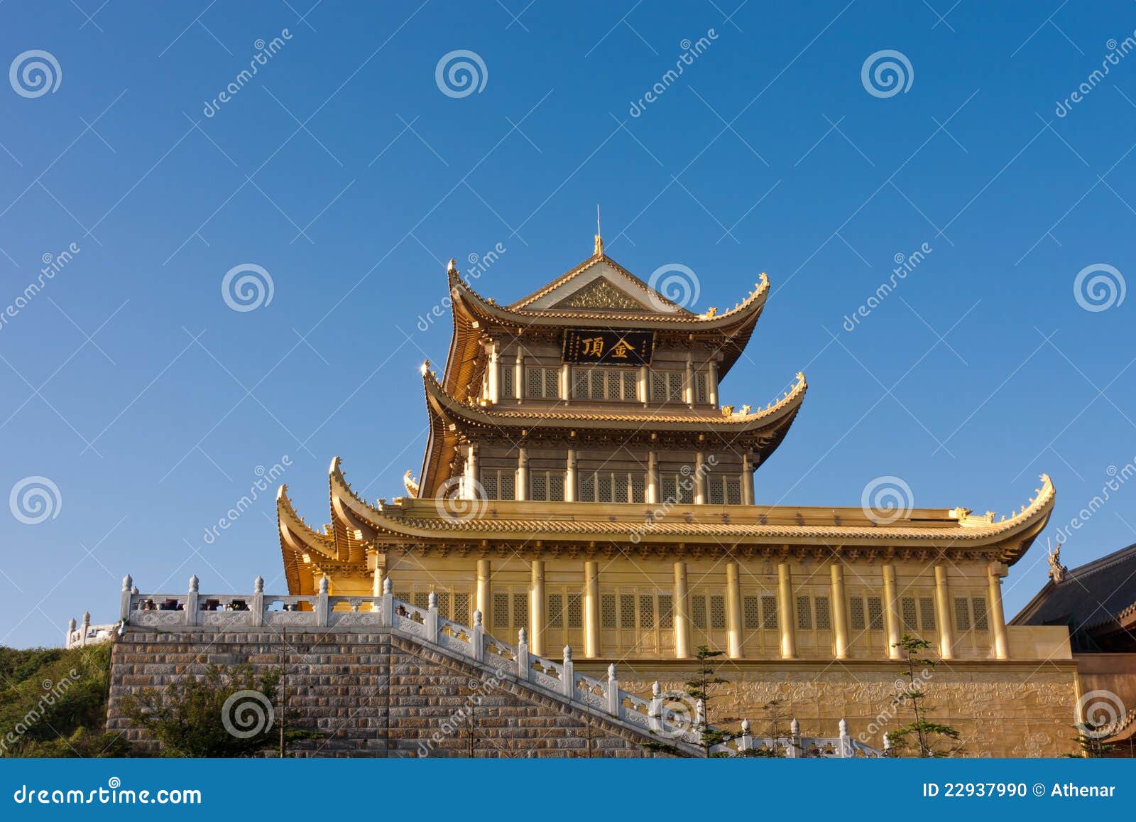 Golden Palace stock photo. Image of oriental, head, bodhisattva - 22937990