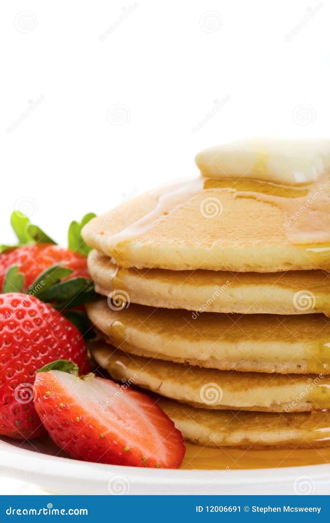 Golden pancakes stock image. Image of pancakes, fruit - 12006691