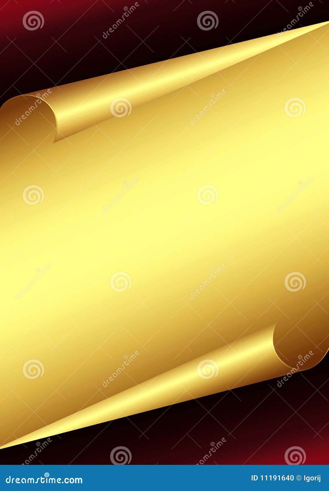 Golden Paper stock vector. Illustration of celebration - 11191640