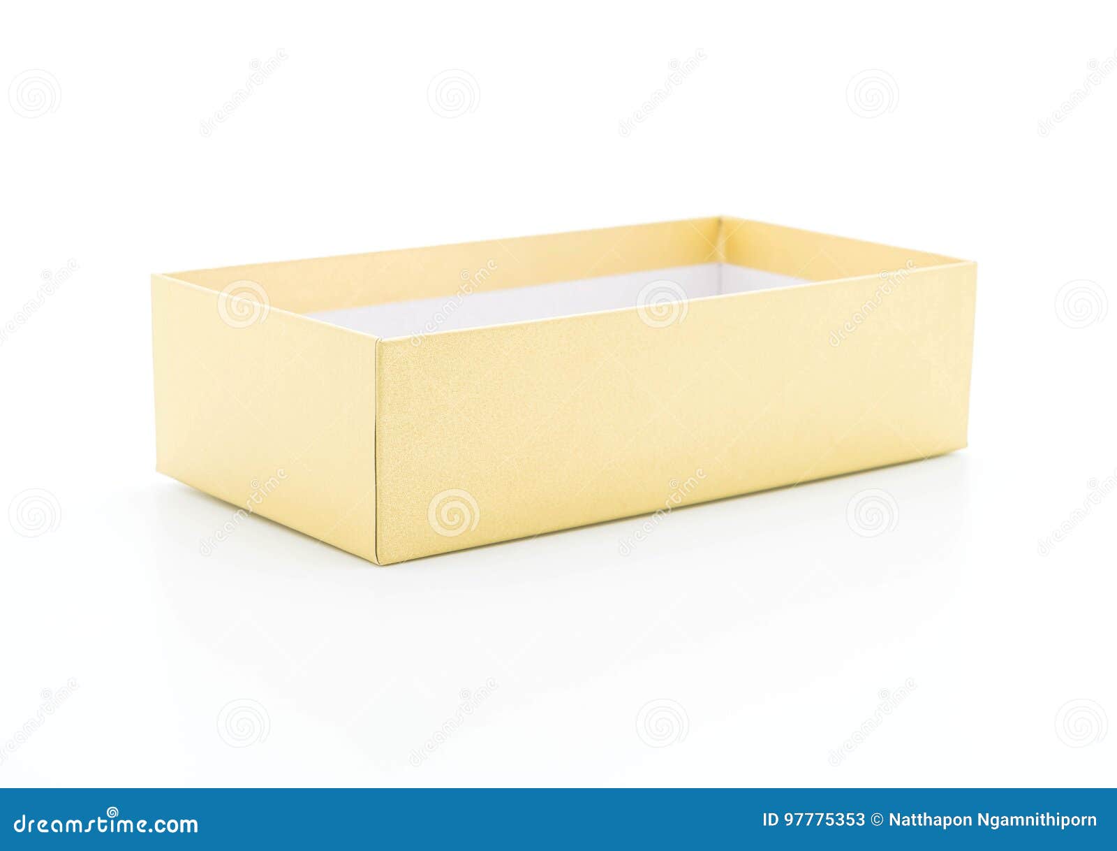 Golden paper box stock image. Image of christmas, anniversary - 97775353