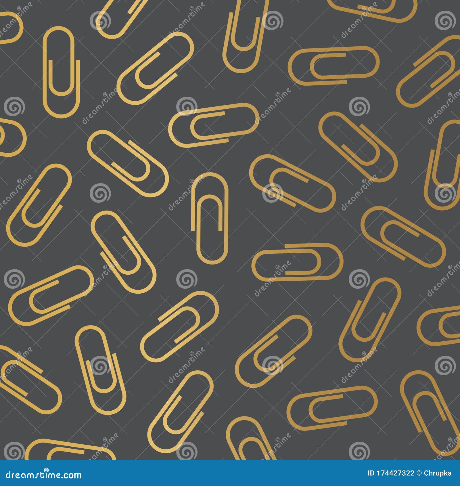 Golden Paper Clip Background Stock Vector - Illustration of glitter ...