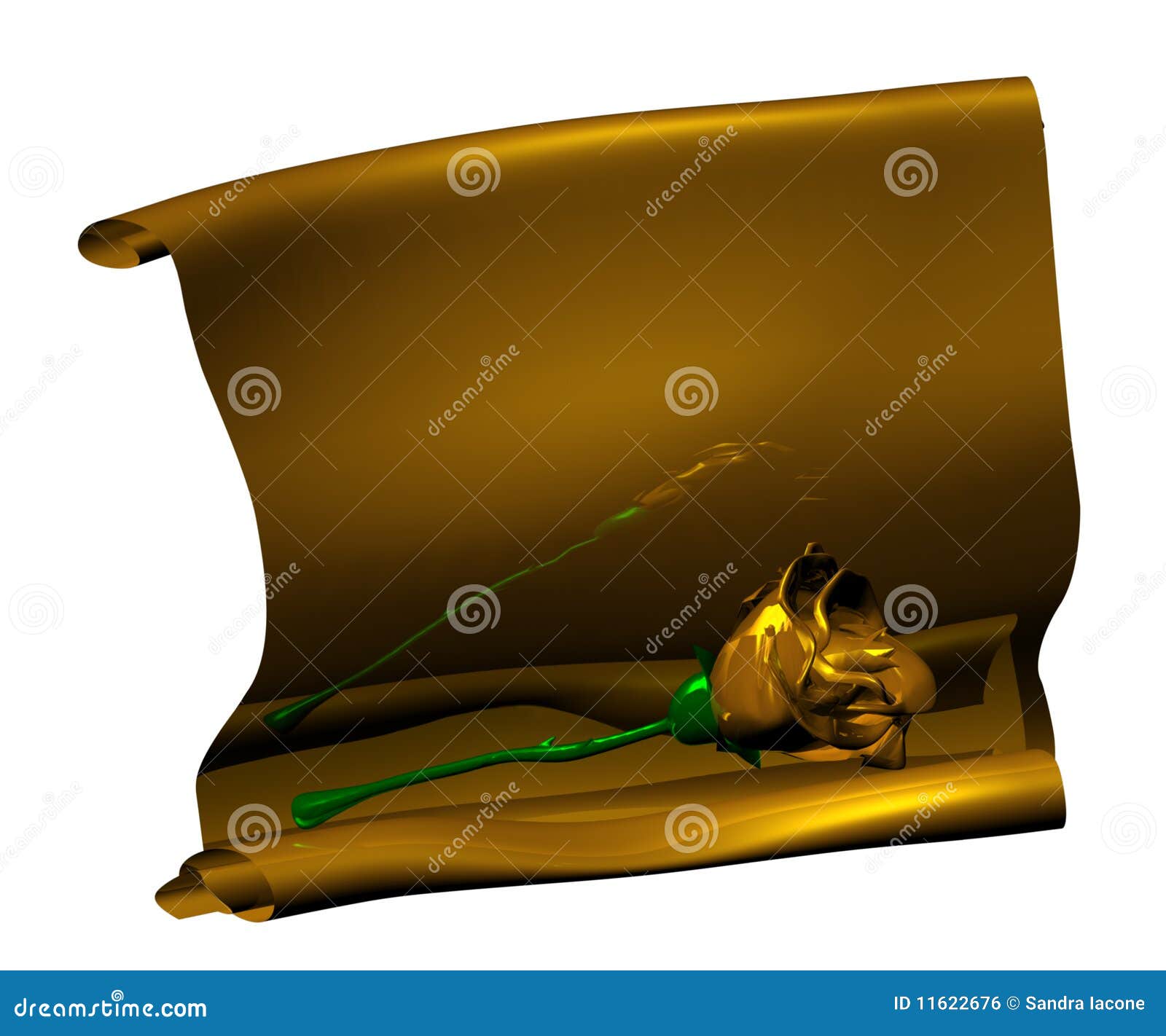 Golden parchment stock illustration. Illustration of golden - 11622676