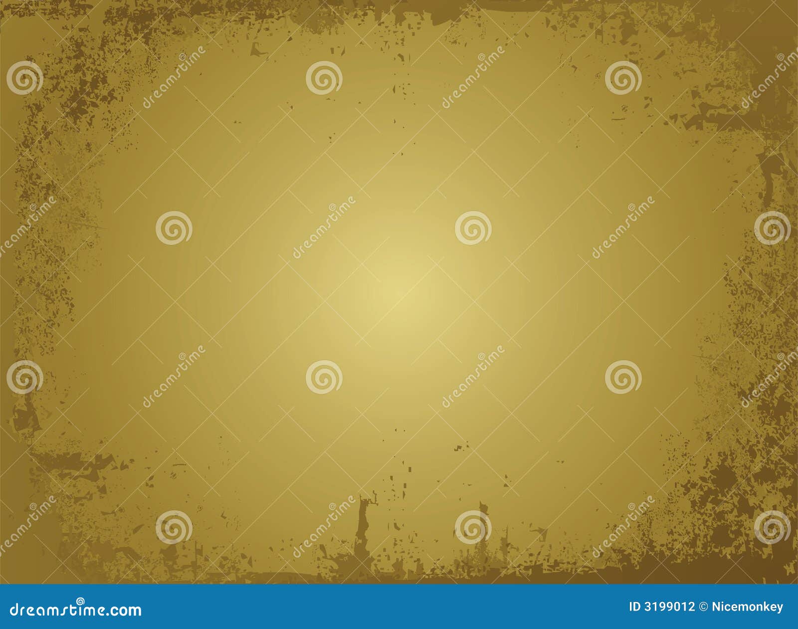 Golden parchment stock vector. Illustration of stain, ripped - 3199012