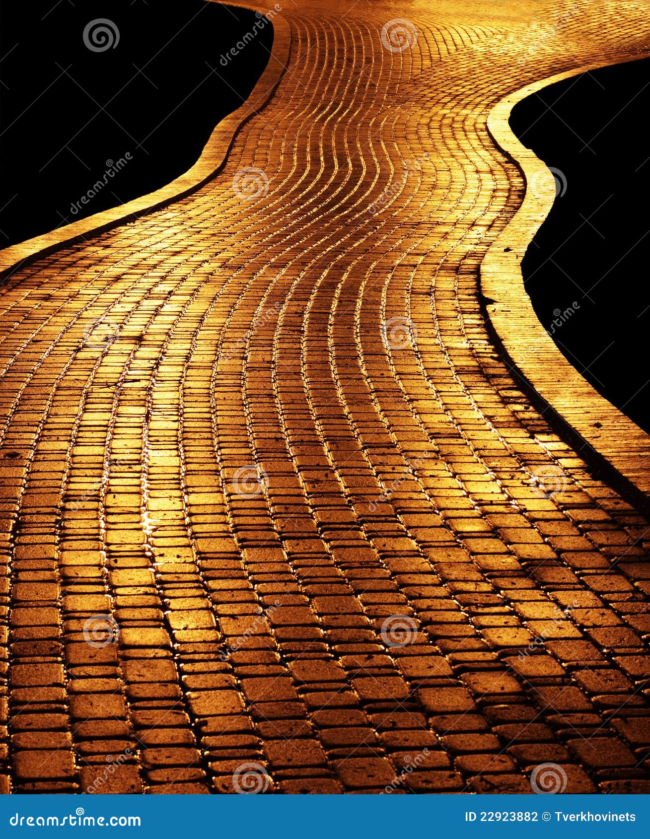 Golden Path Stock Photography - Image: 22923882