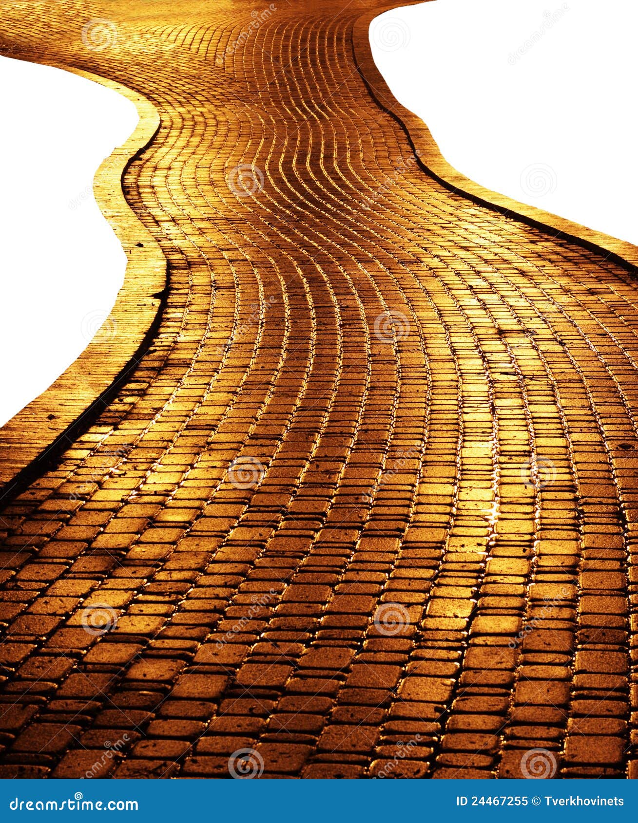 Golden path stock image. Image of earnings, brick, pavement - 24467255