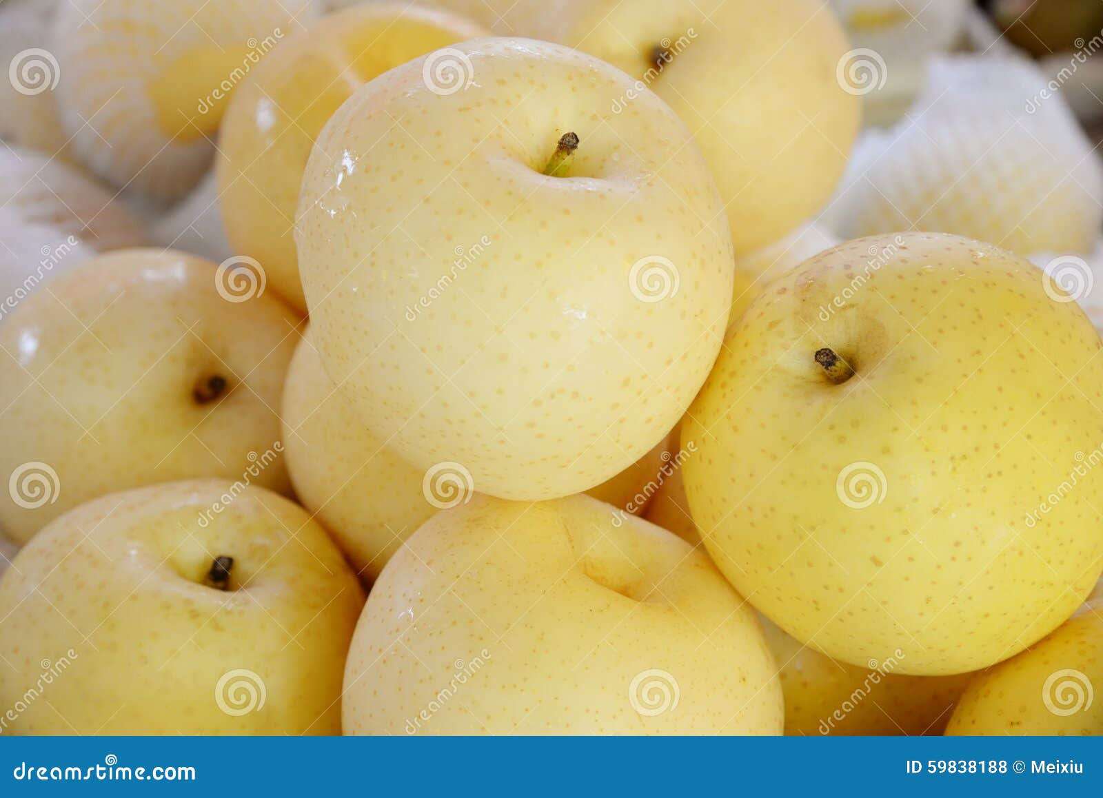Golden pear stock photo. Image of calories, flavor, culinary - 59838188