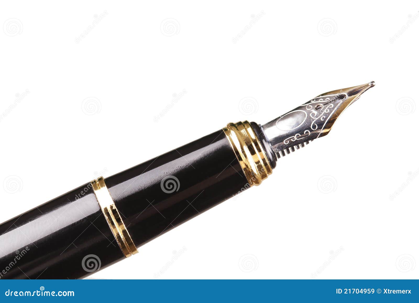Golden pen closeup. stock image. Image of elegant, paper - 21704959