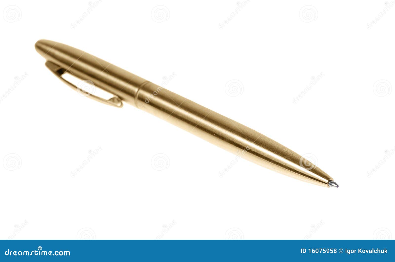 Golden pen isolated stock photo. Image of bright, background - 16075958