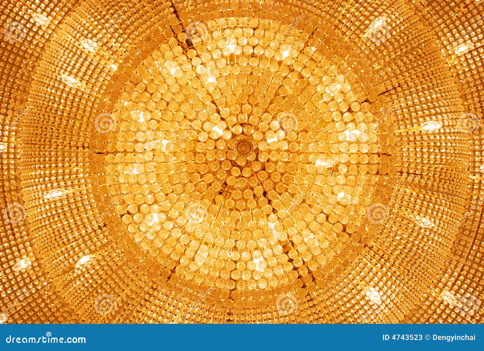 The Golden Pendant Lamp stock image. Image of ceiling - 4743523