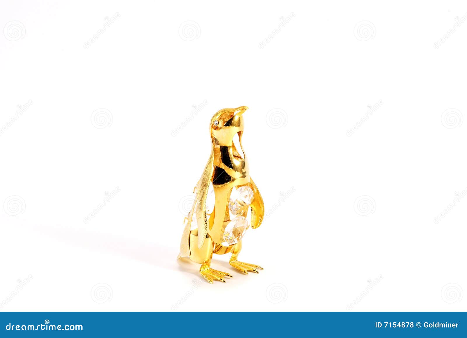 Golden penguin stock photo. Image of beak, isolated, figure - 7154878