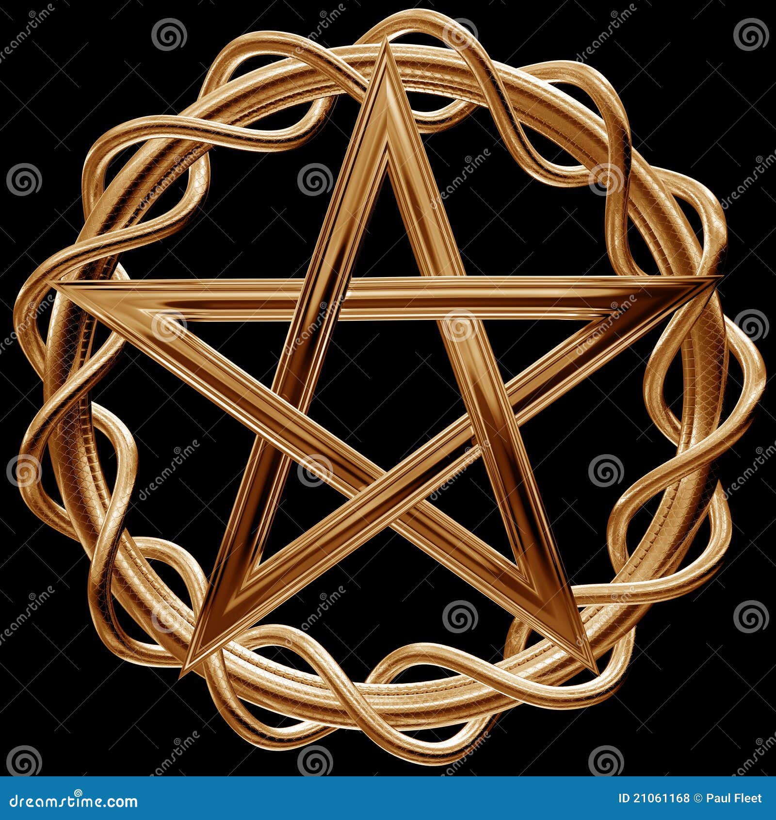 Pentagram Or Pentalpha Or Pentangle. Dot Work Ancient Pagan Symbol Of ...