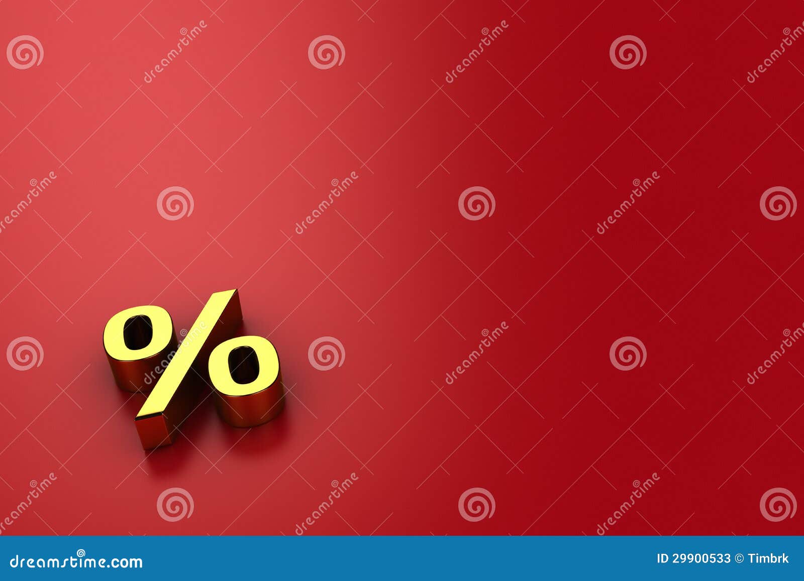 Percentage Symbol on the Red Stock Illustration - Illustration of ...