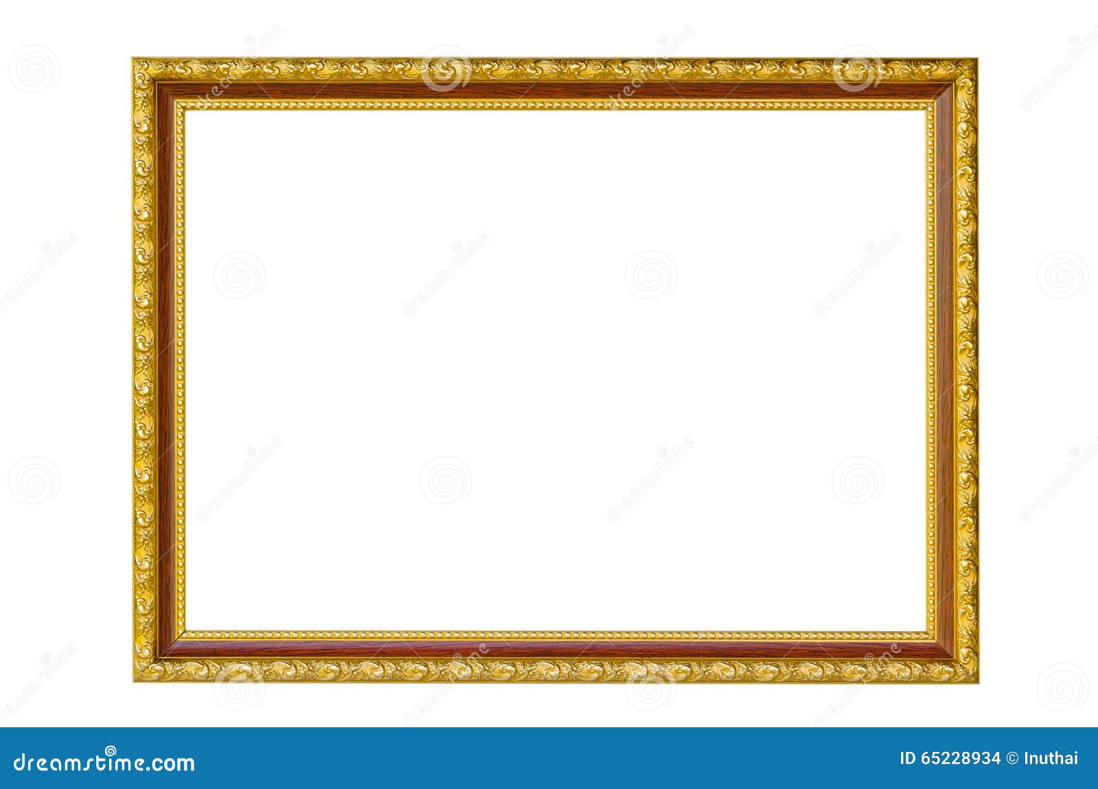 Golden photo Frame stock photo. Image of luxury, antique - 65228934