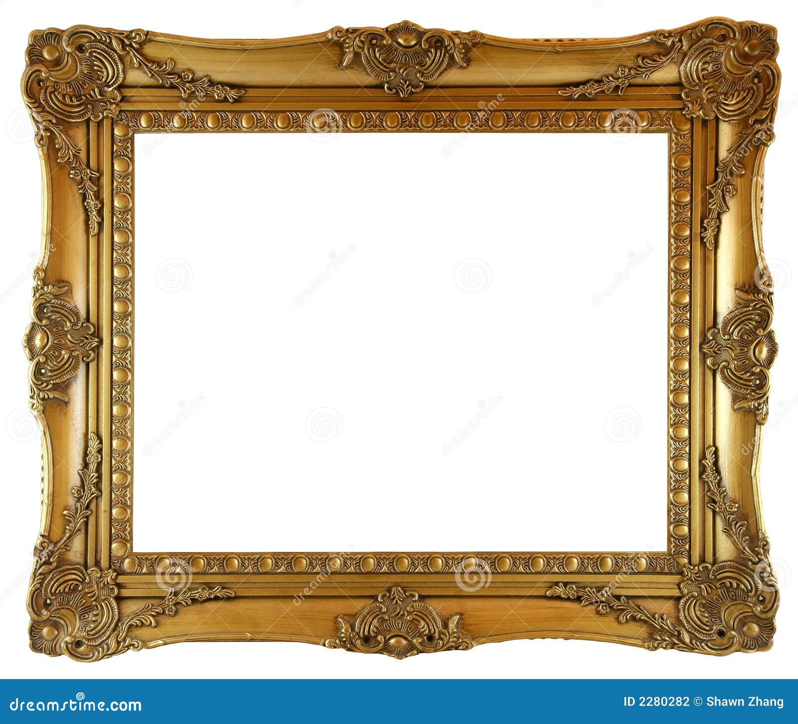 Golden Picture Frame Stock Photo | CartoonDealer.com #16169562