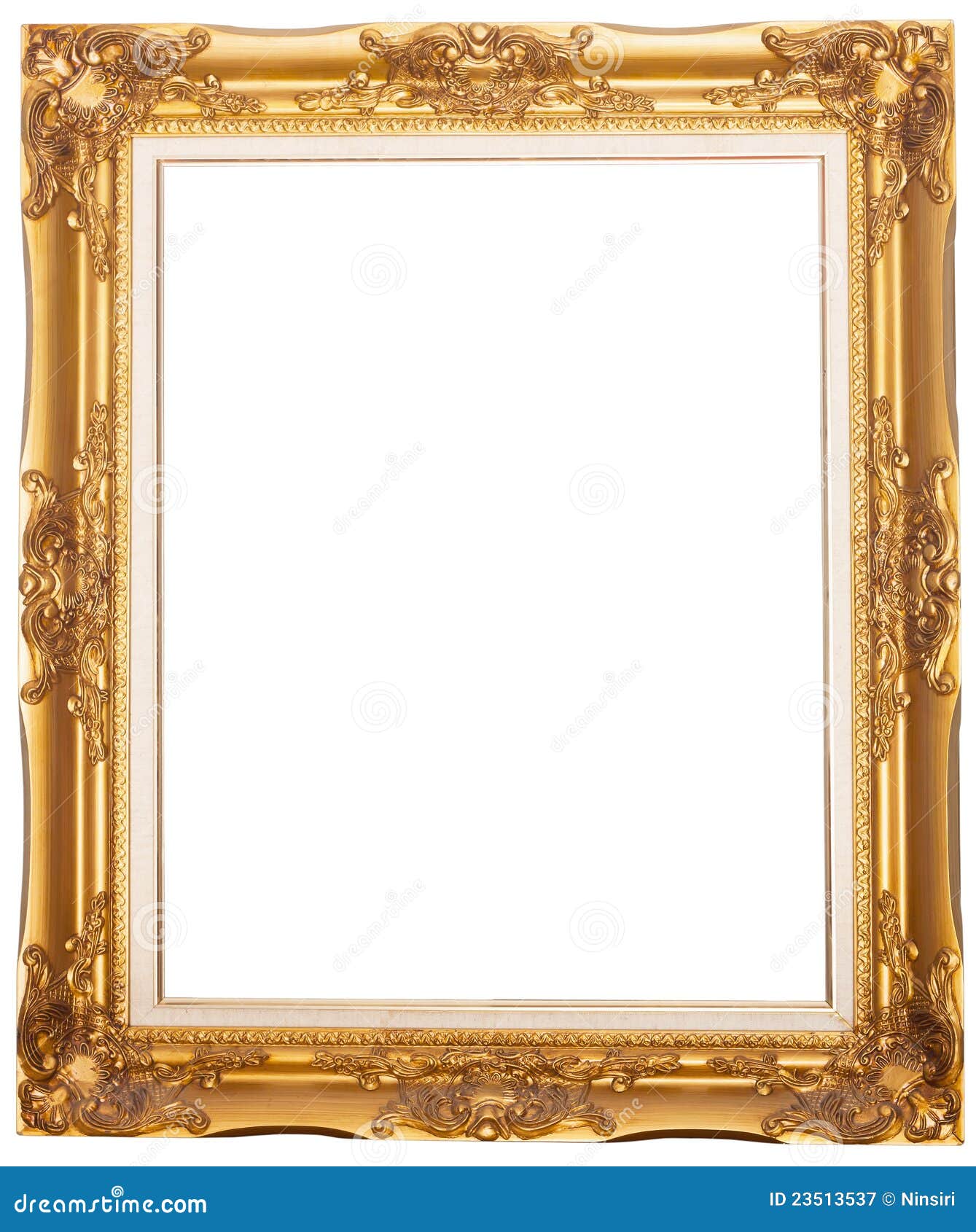 Golden Picture Frame stock image. Image of golden, gilded - 23513537