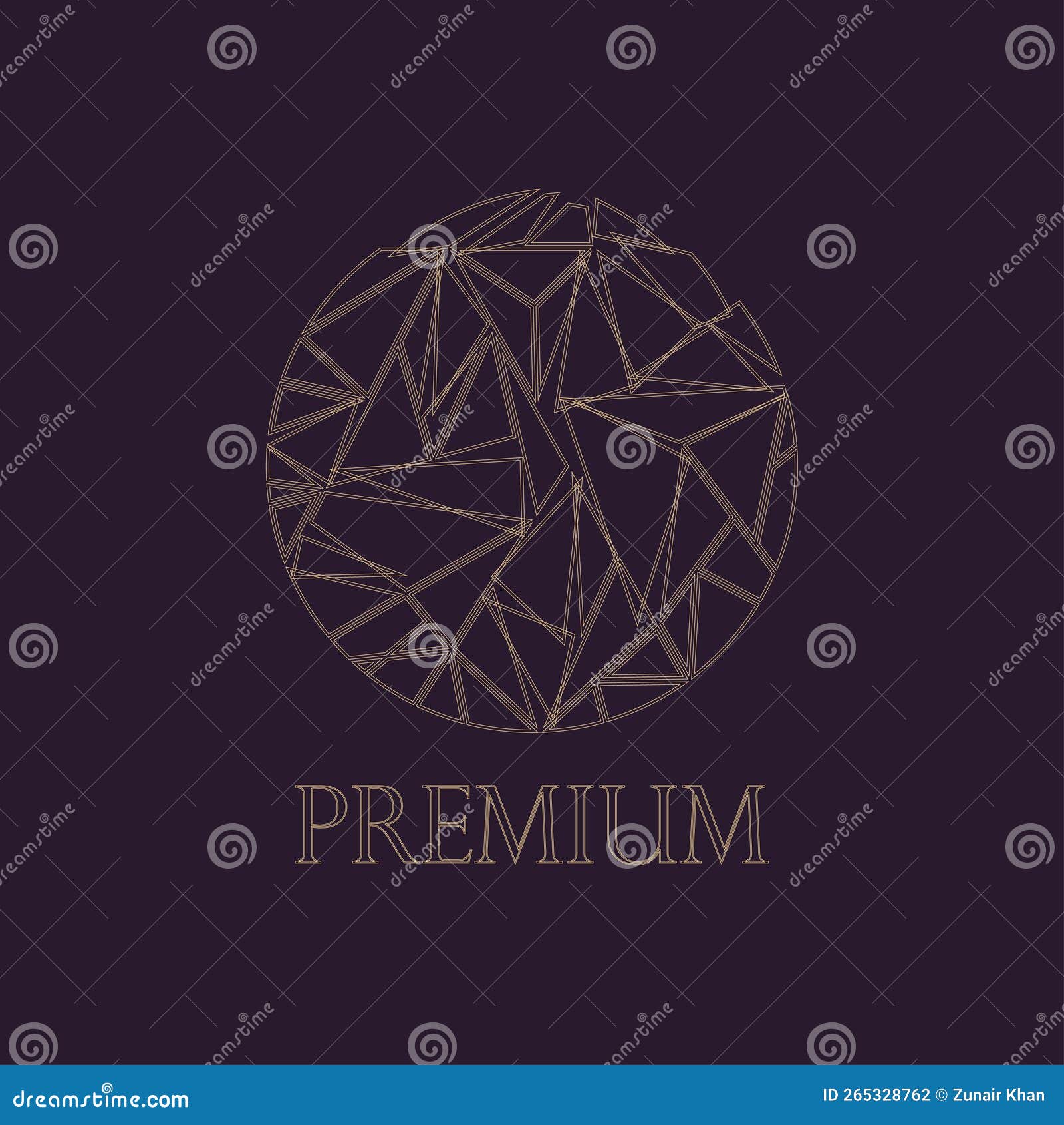 Abstract Logo Shattered Pieces Logo, Round Logo Golden Logo, Flat Logo ...