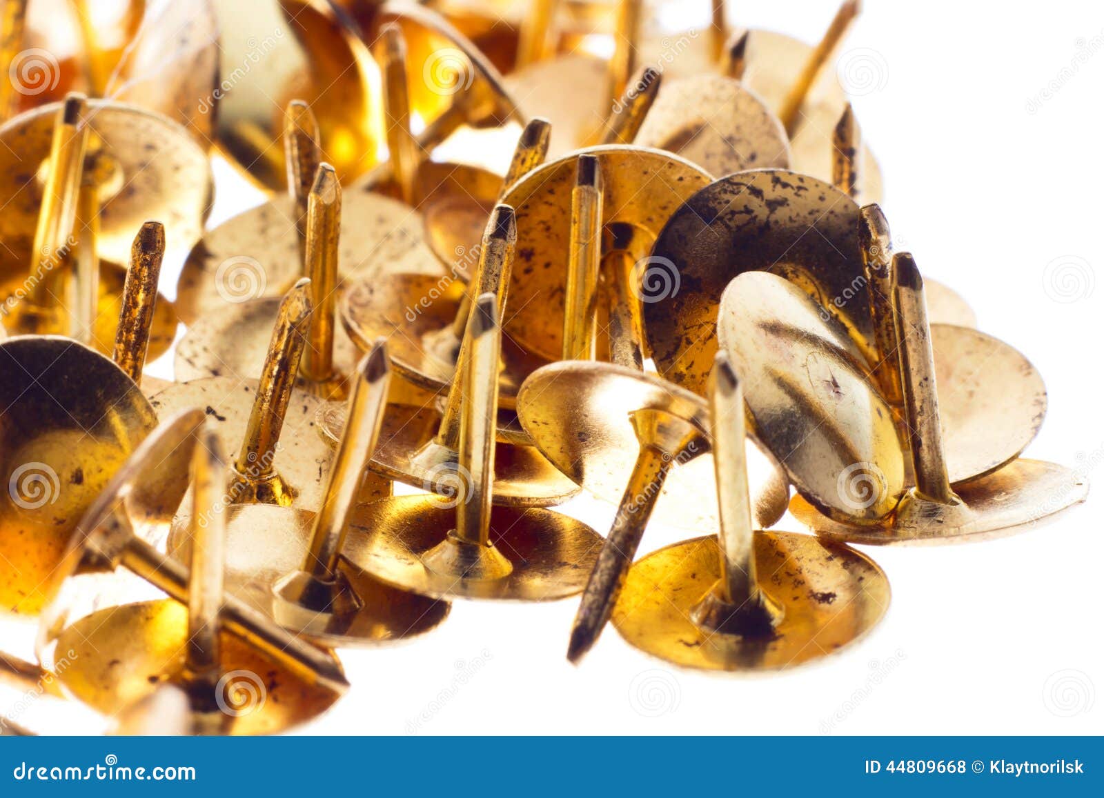 Golden pins stock photo. Image of close, stick, color - 44809668