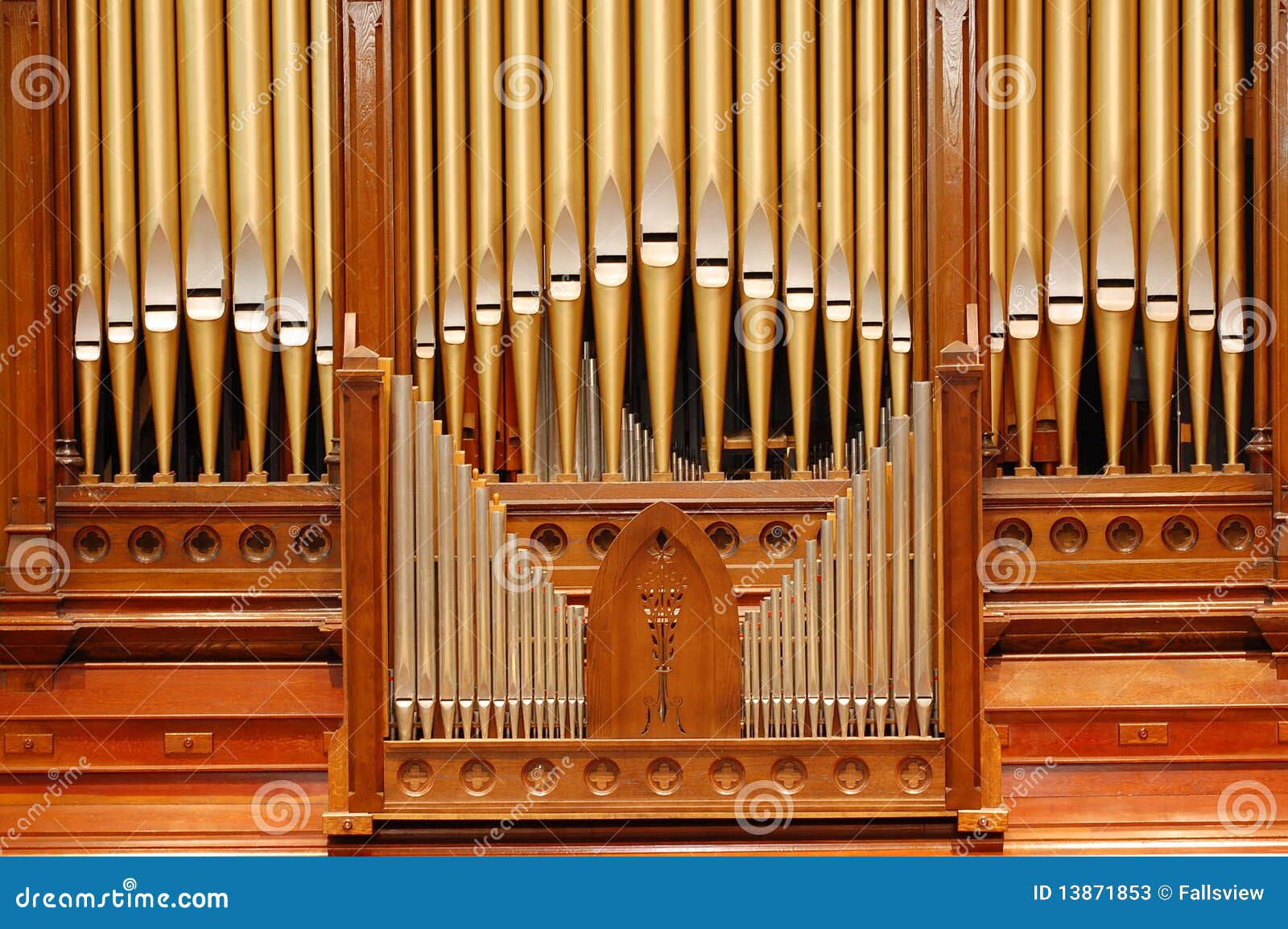 Golden Pipe With Gold Background Royalty-Free Stock Photo ...