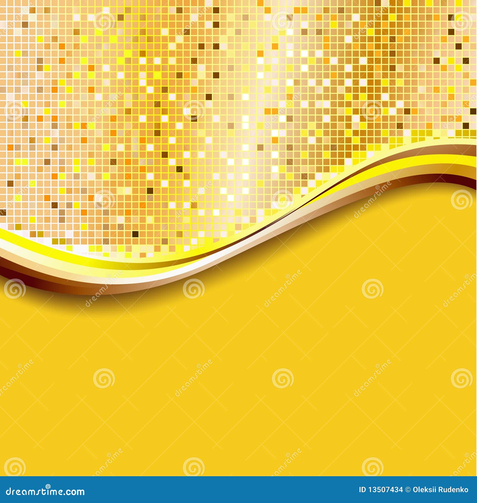 Golden pixel background stock vector. Illustration of gold - 13507434