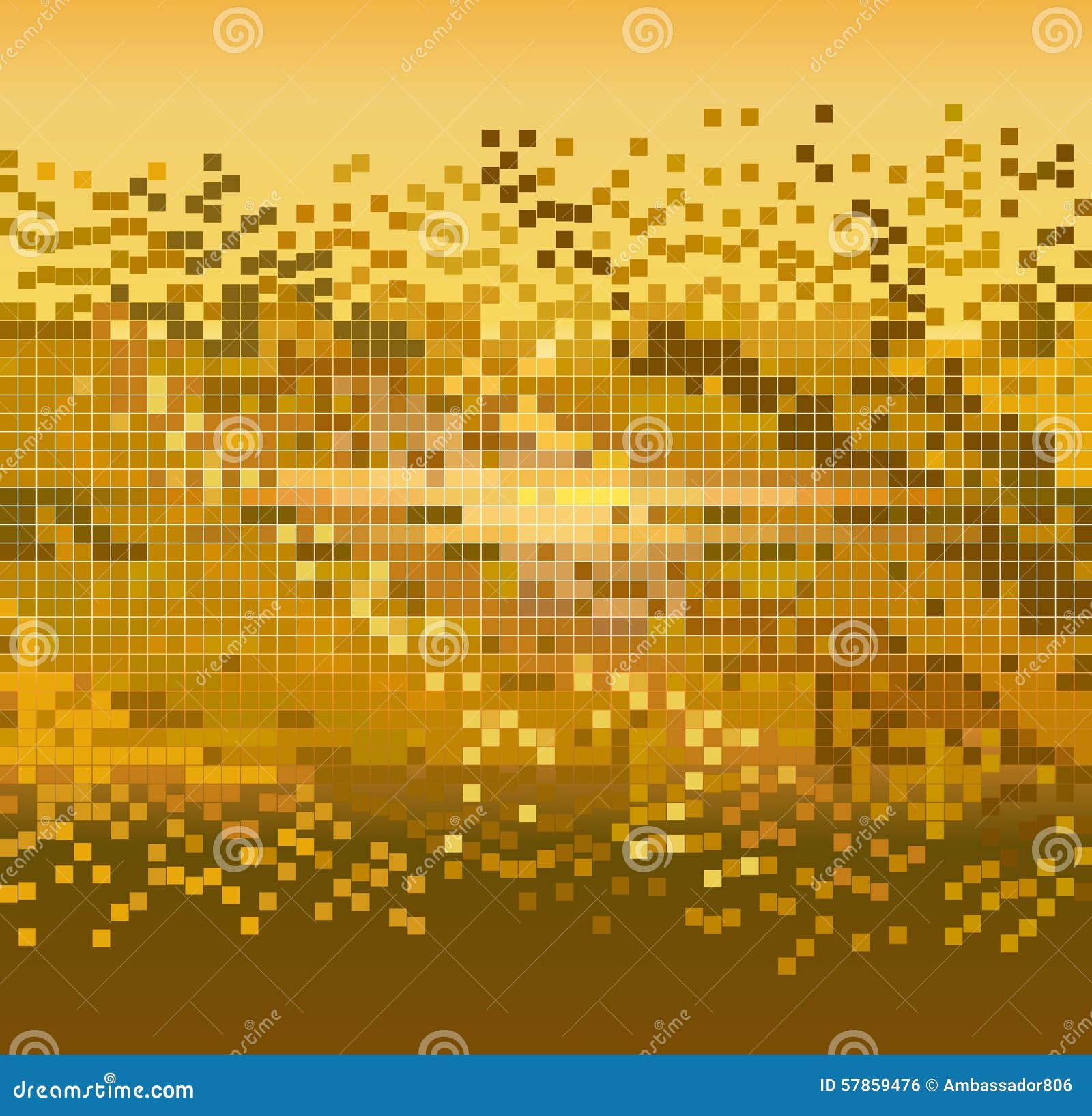 Golden pixels background stock vector. Illustration of pattern - 57859476